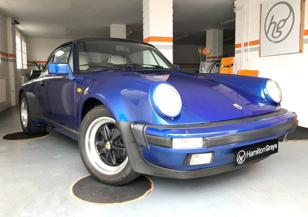 1987 (D) Porsche 911 [930] 3.3 turbo. Finished in Aqua Blue with Linen ...