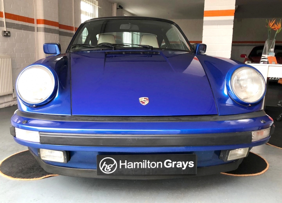 1987 (D) Porsche 911 [930] 3.3 turbo. Finished in Aqua Blue with Linen ...